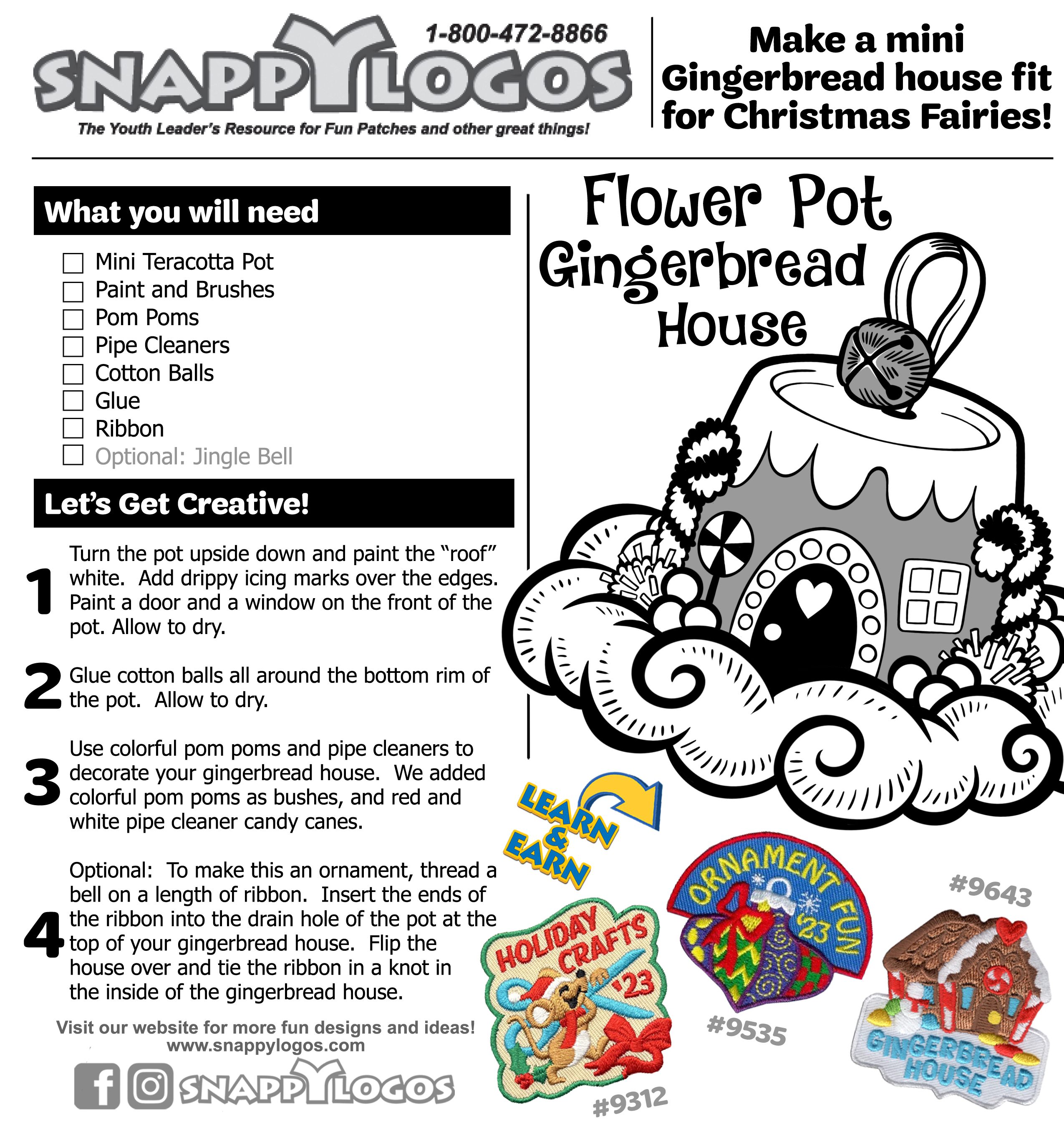 Gingerbread House-Snappylogos.com