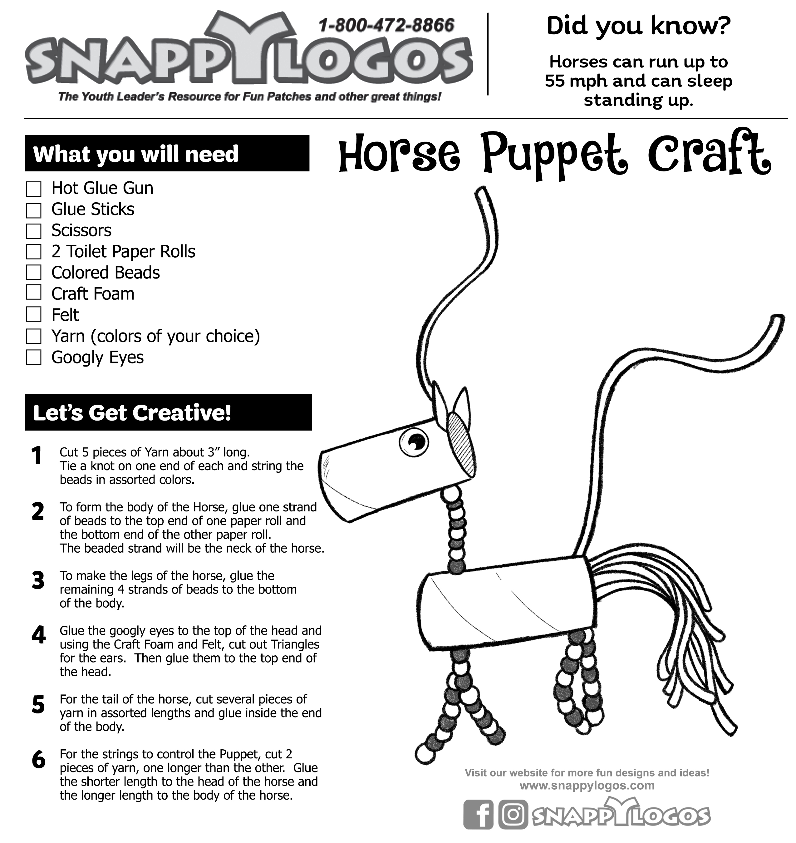 Fun with Horses-Snappylogos.com