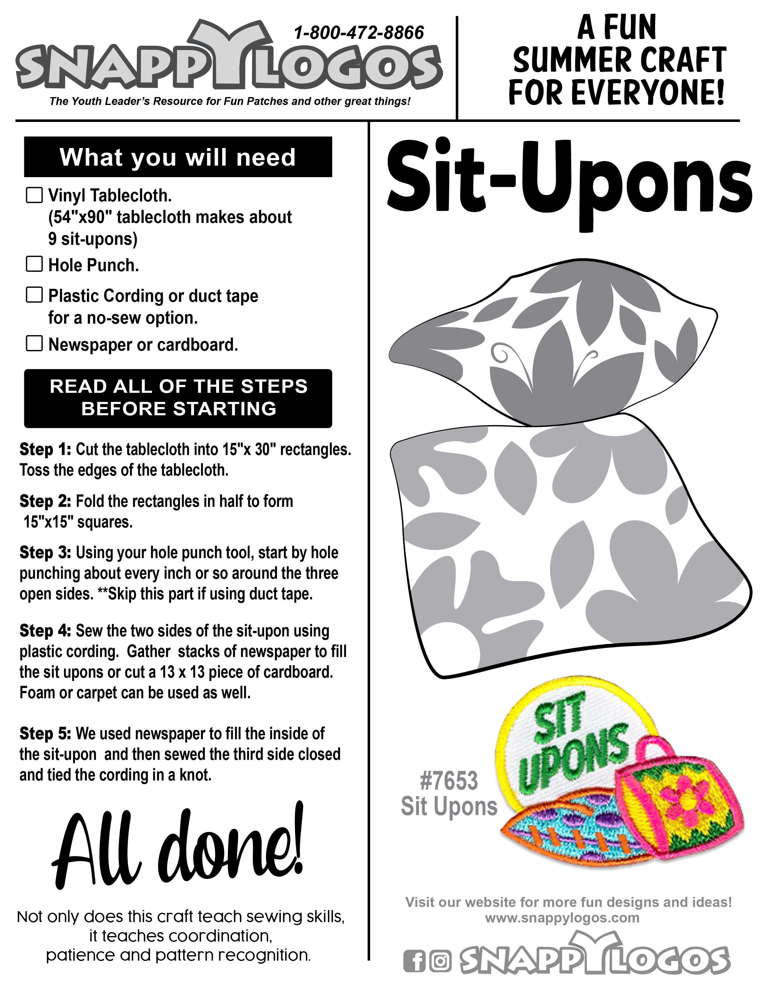 Sit Upons-Snappylogos.com