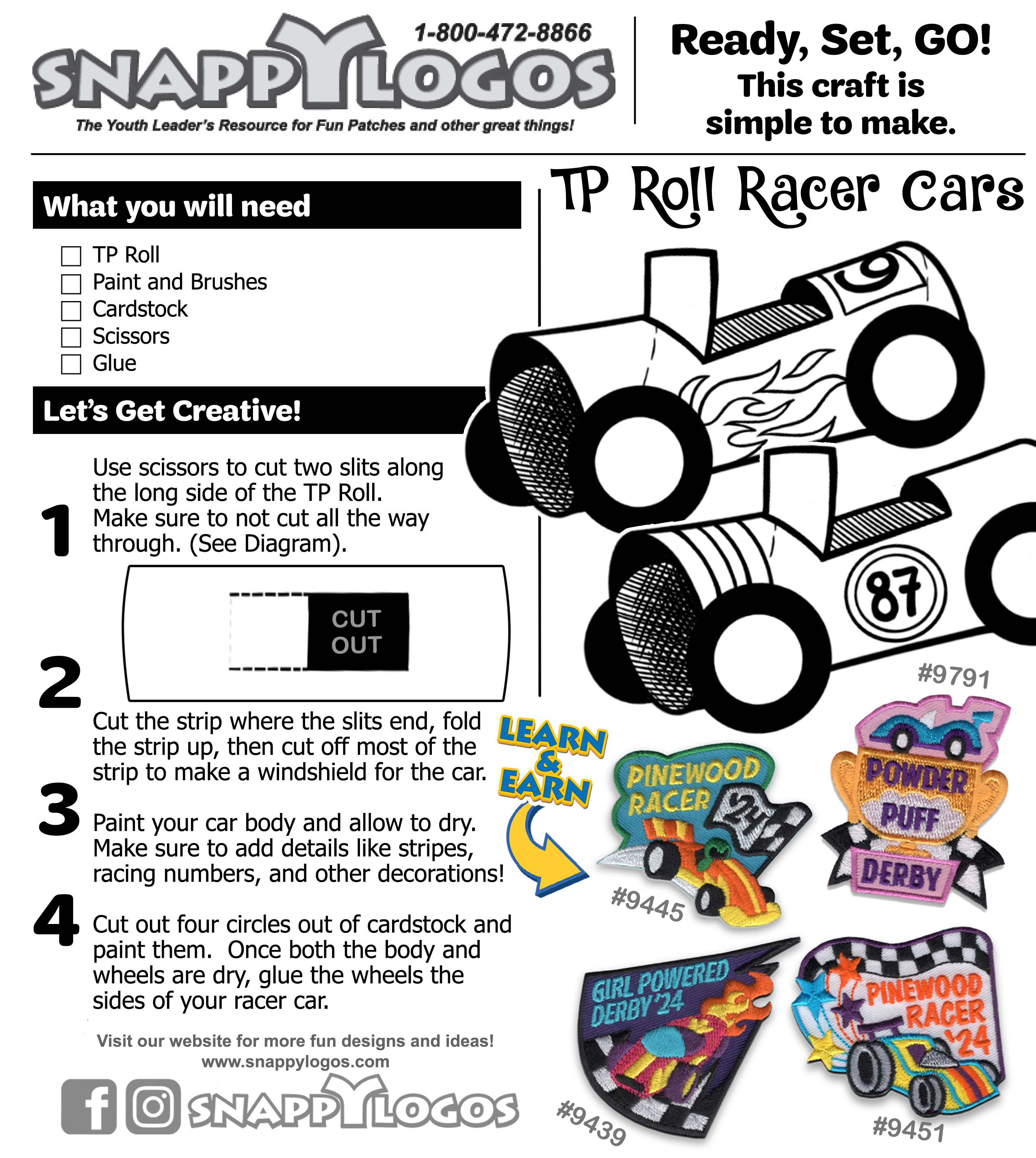 Pinewood Racer 25-Snappylogos.com