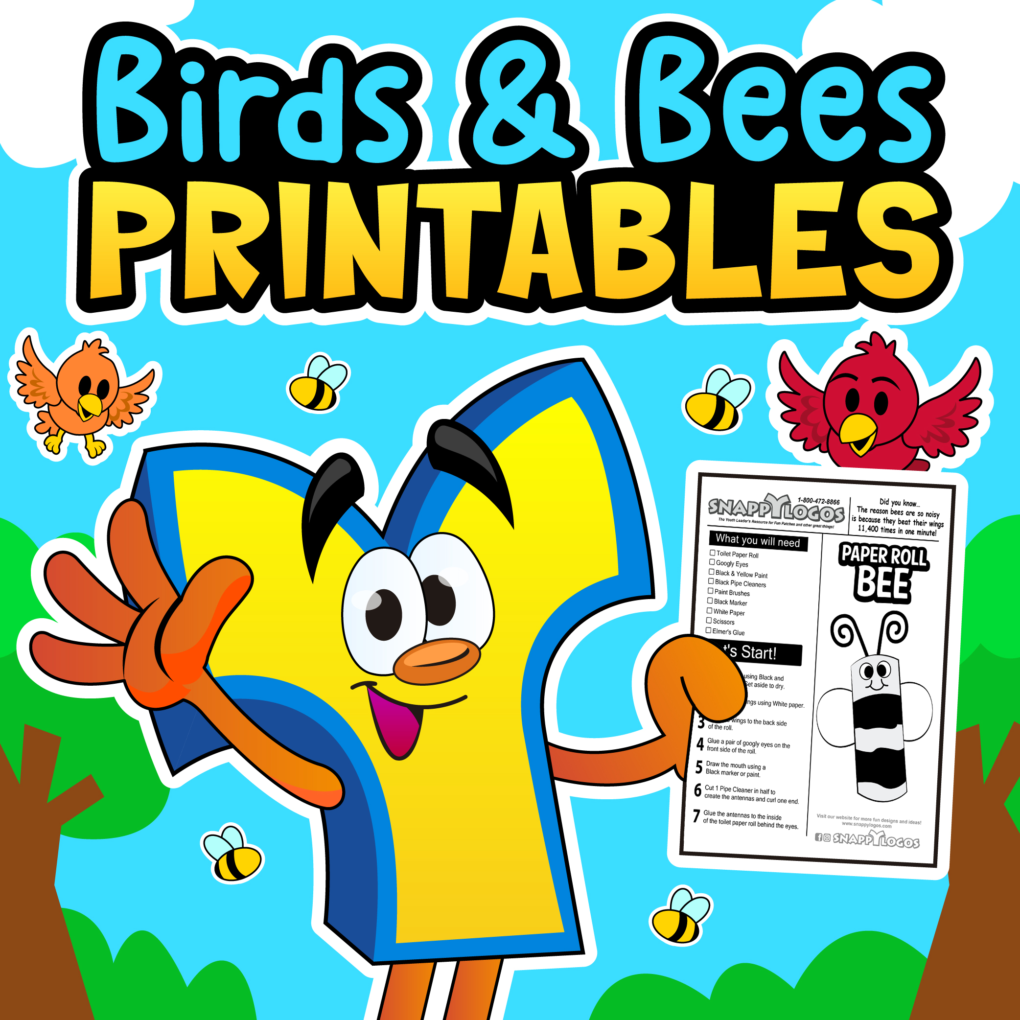 Save The Bees-Snappylogos.com