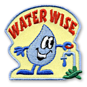 Water Wise Fun Patch | Snappylogos, Inc.-Snappylogos.com