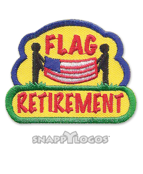 Flag Retirement Fun Patch | Snappylogos, Inc.-Snappylogos.com