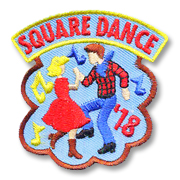 Square Dance Girl Scout Fun Patch
