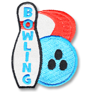 Bowling Girl Scout Fun Patch