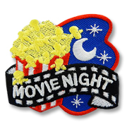 Movie Night Girl Scout Fun Patch
